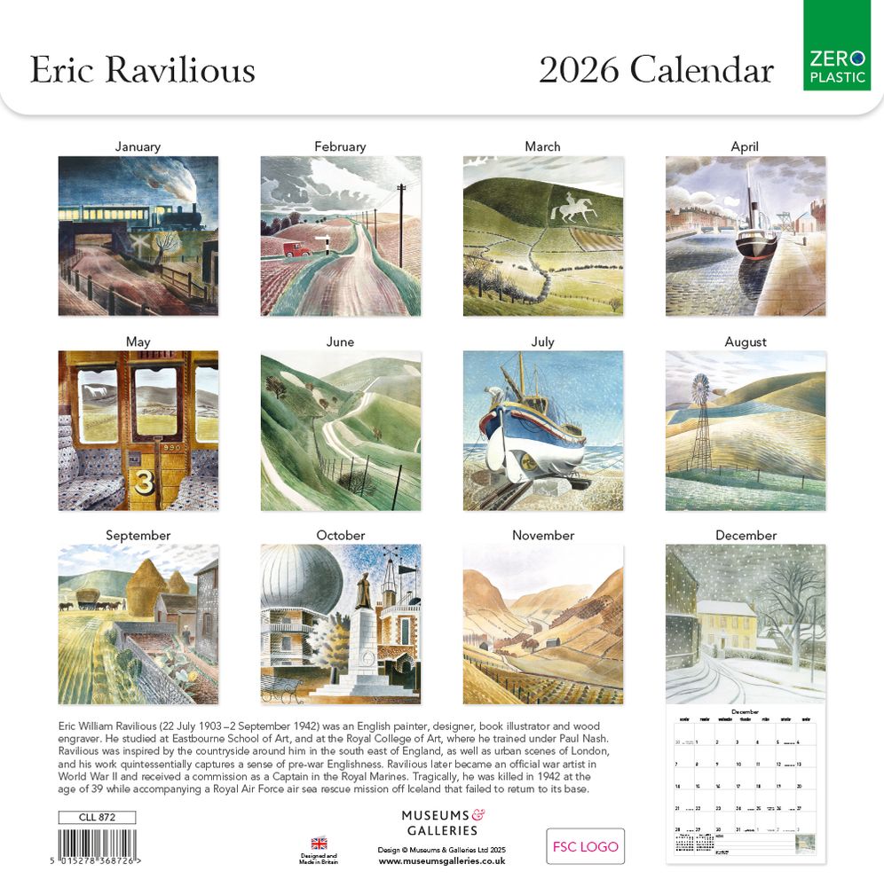 2026 Calendars & Diaries– Ashmolean Museum