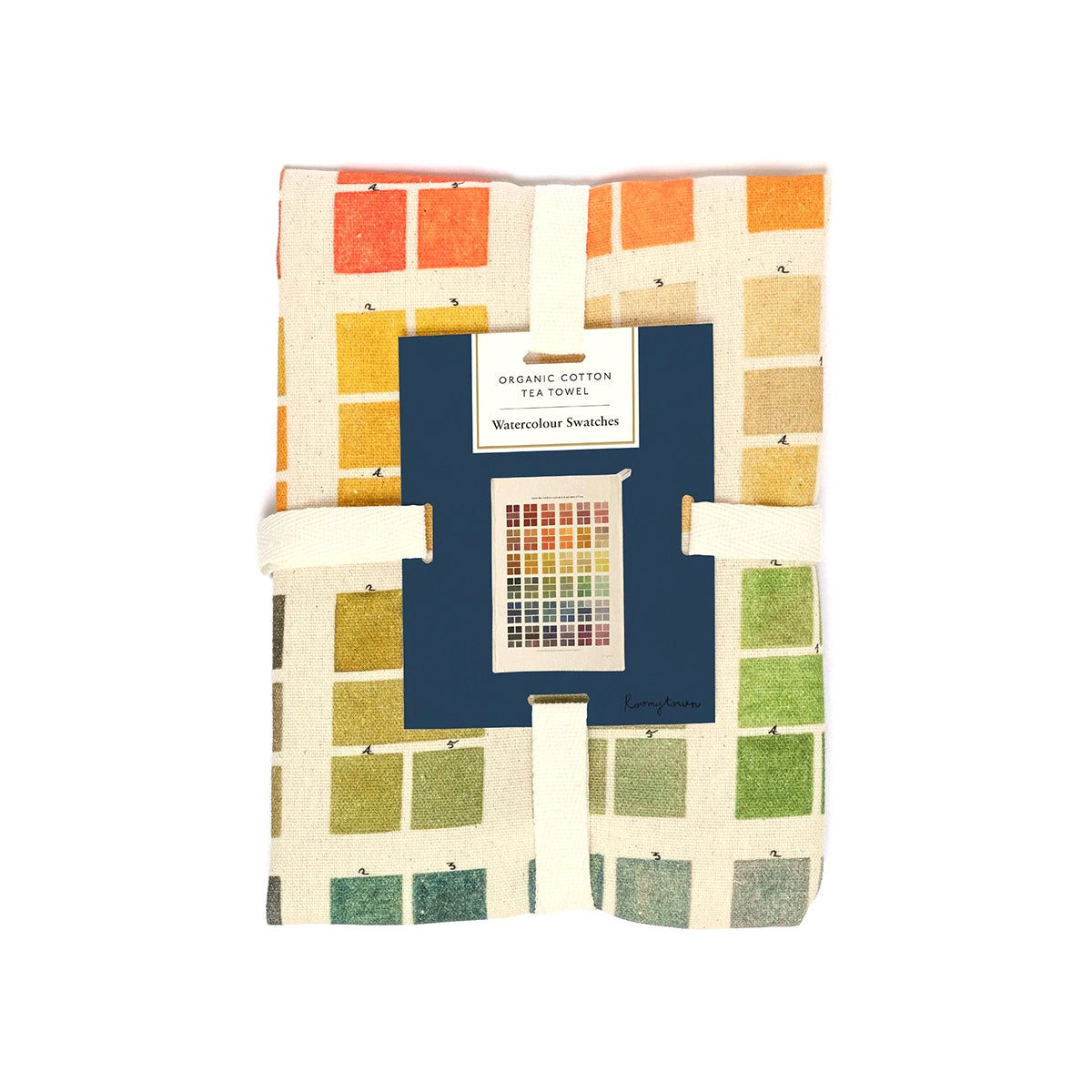 Watercolour Swatches Organic Cotton Tea Towel– Ashmolean Museum