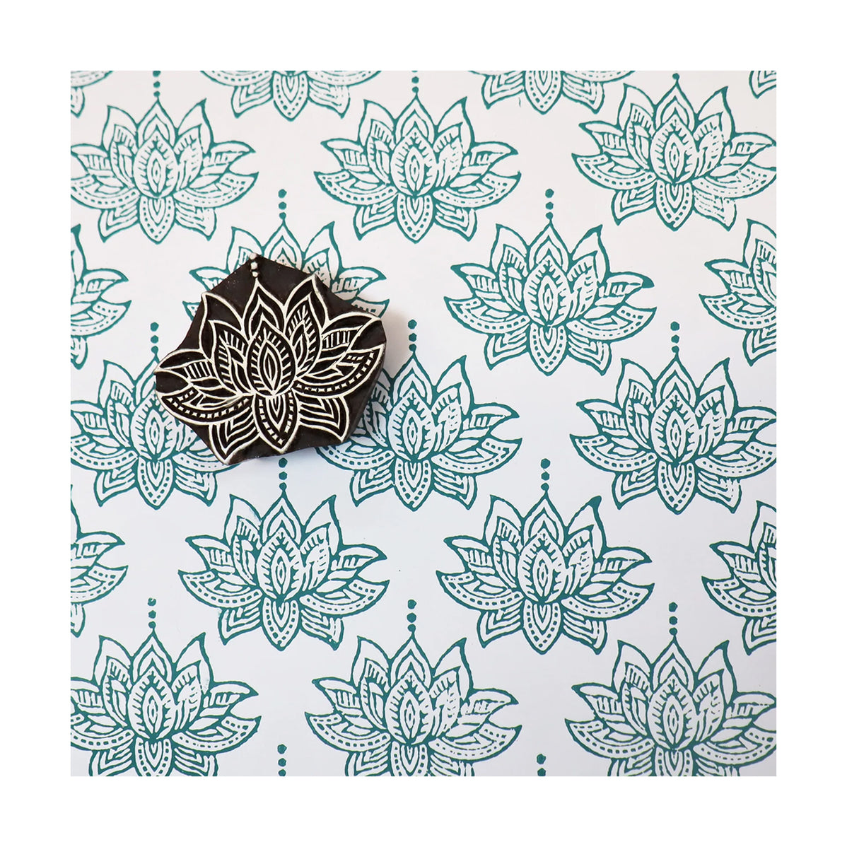 Indian Lotus Flower Printing Block– Ashmolean Museum